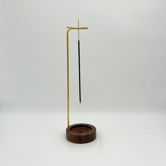 a sunny day hangende wierook houder goud - wierookhouder - hout - goud